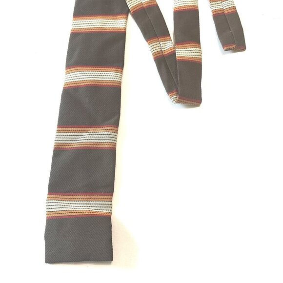 Rooster | Accessories | Vintage Mens Rooster Tie Necktie Striped Square ...